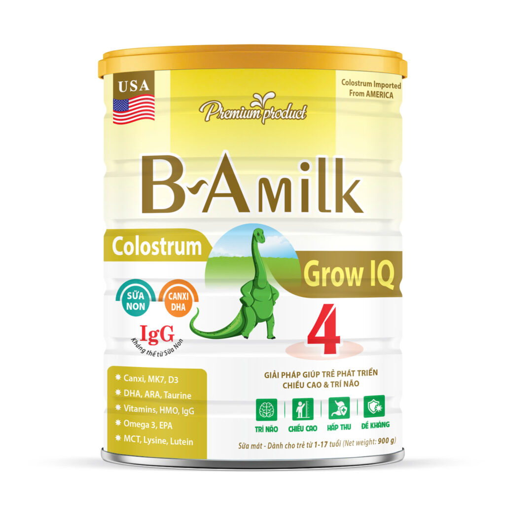 Sữa bột BA Milk Grow IQ 900g - Saigon Milk